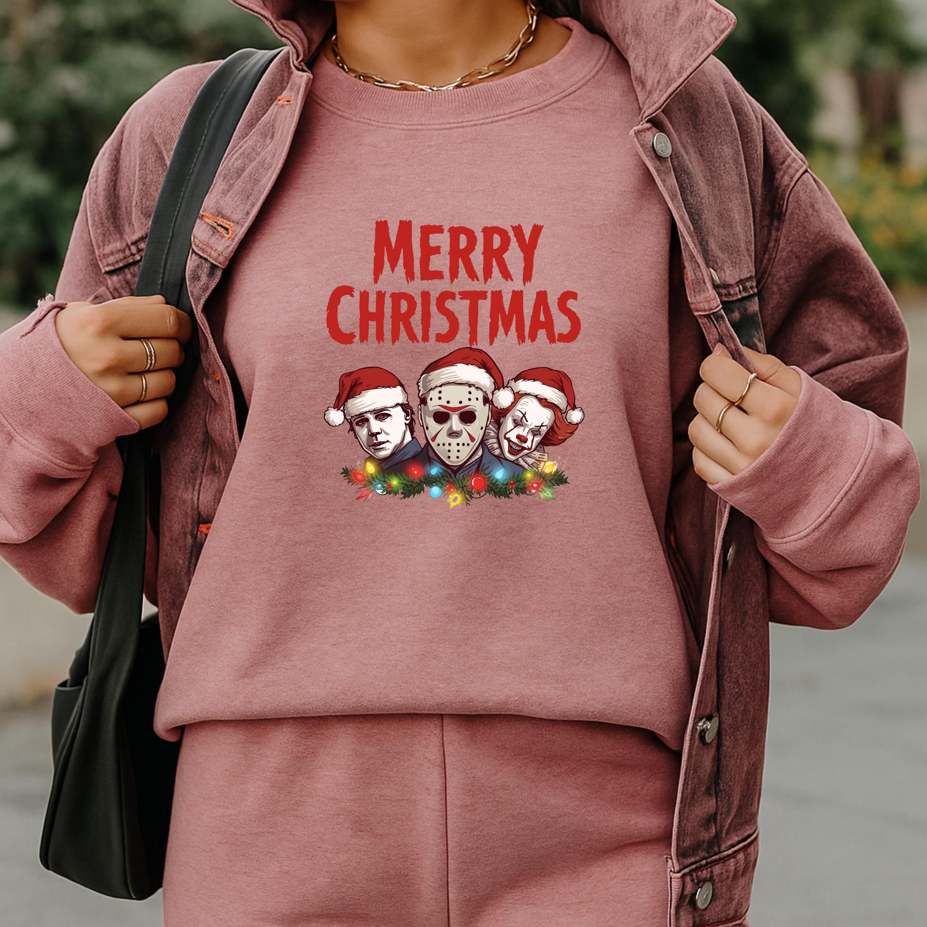 Merry Christmas Horror Design | DIY Holiday Flyer | Printable Scary ...