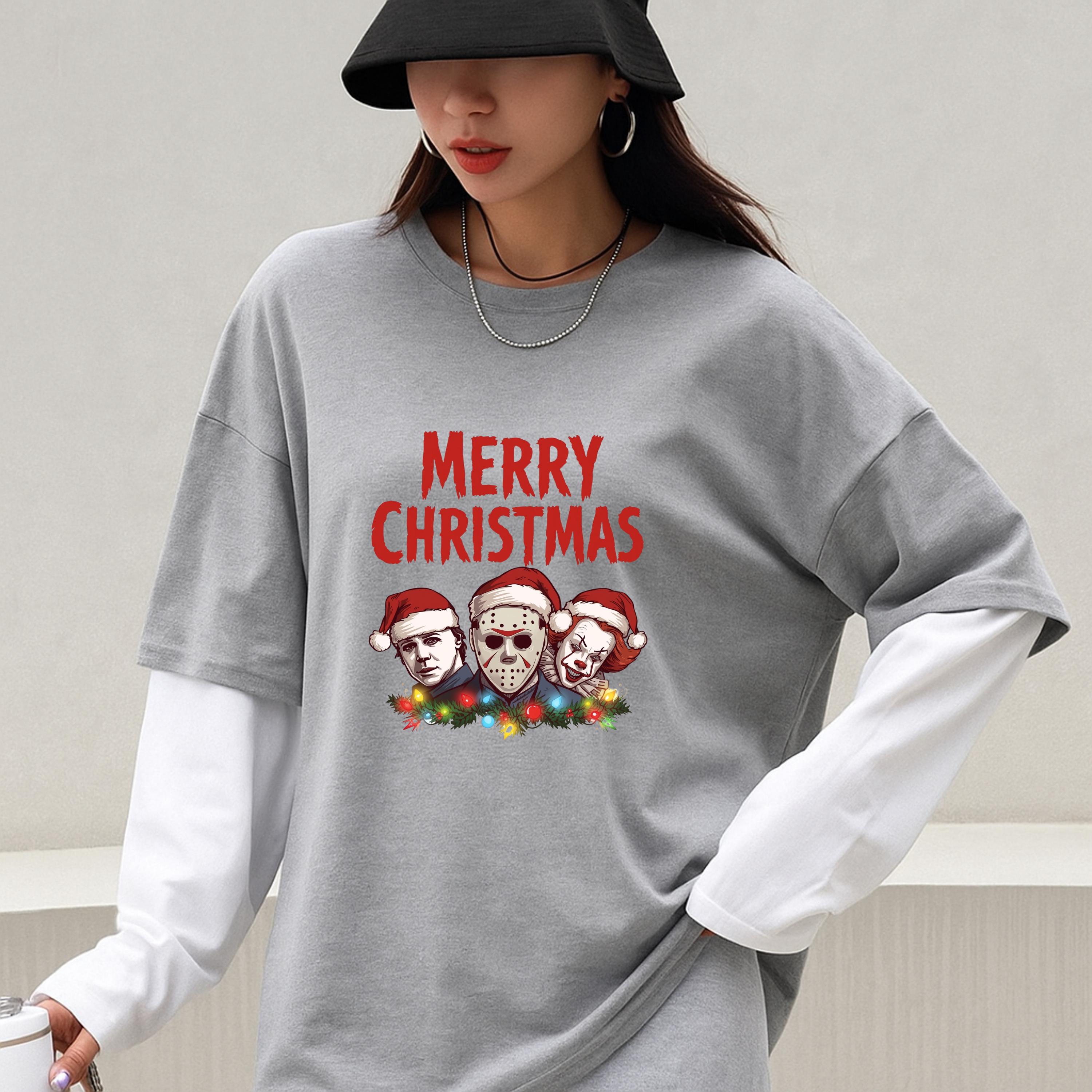 Merry Christmas Horror Design | DIY Holiday Flyer | Printable Scary ...