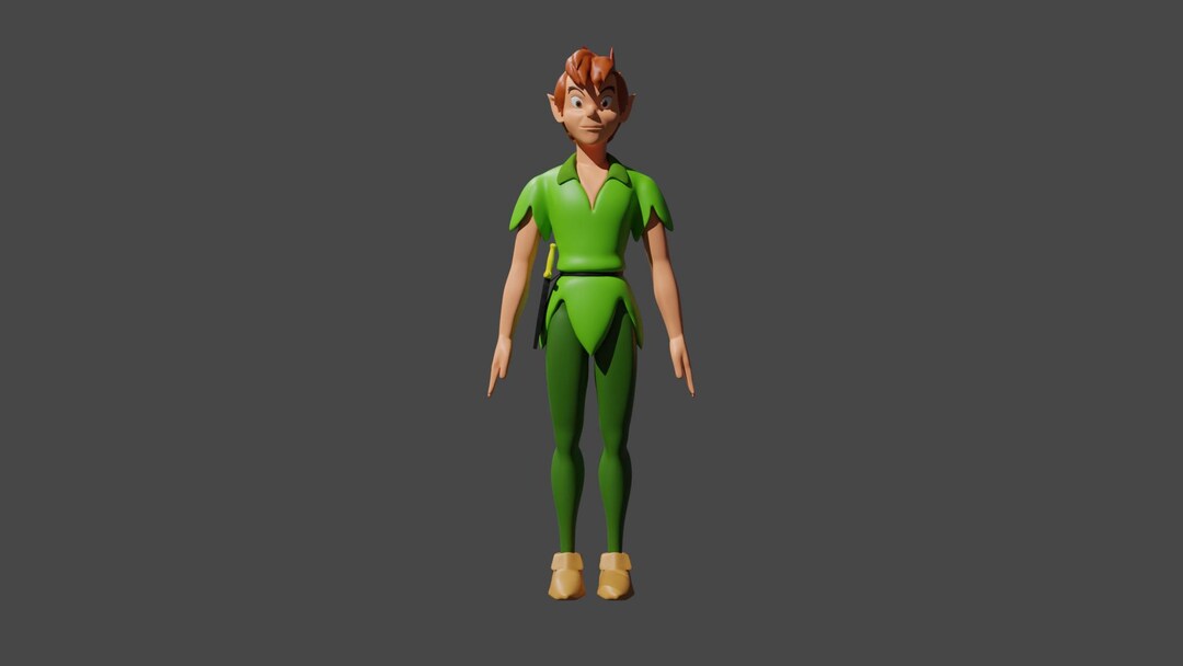 Peter Pan | 3D Printable Figure (18 Cm) by IN3D Studio - Etsy