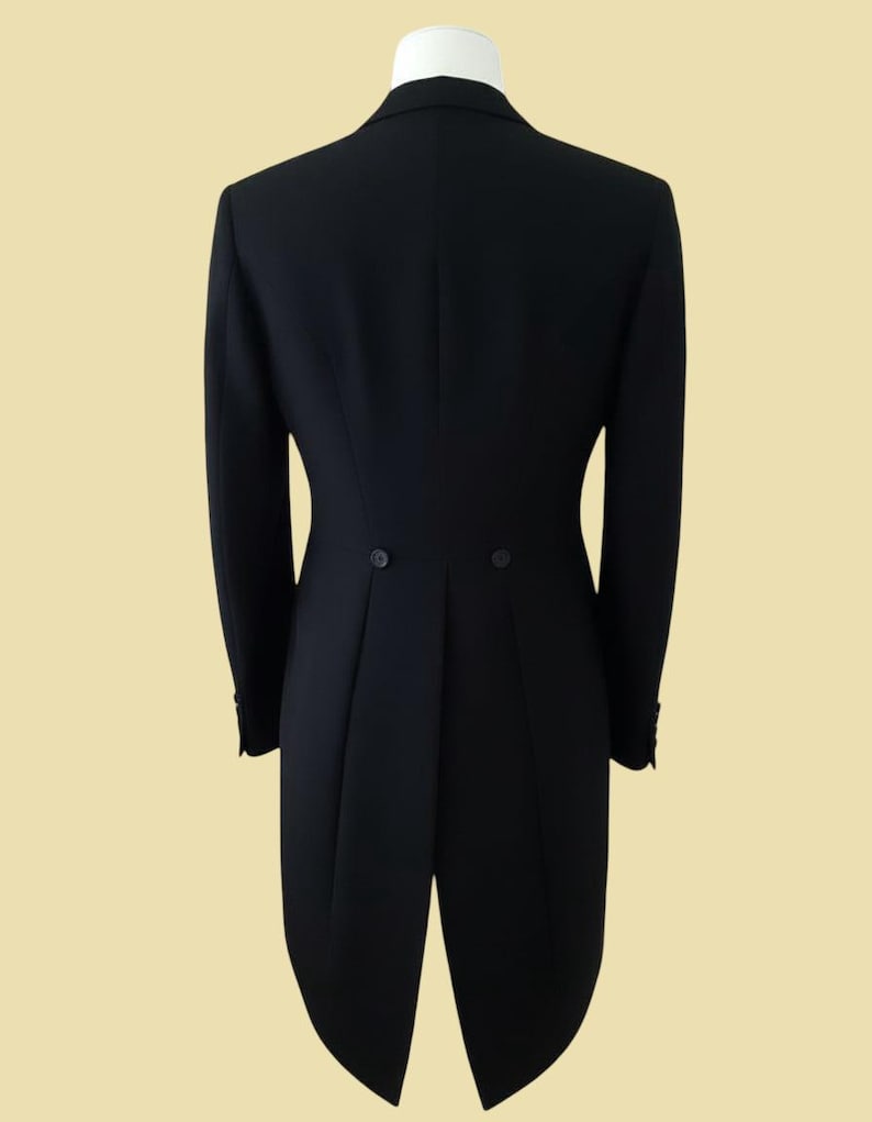 1950s Vintage Black Tailcoat | Hand Tailored Formal Coat - Etsy