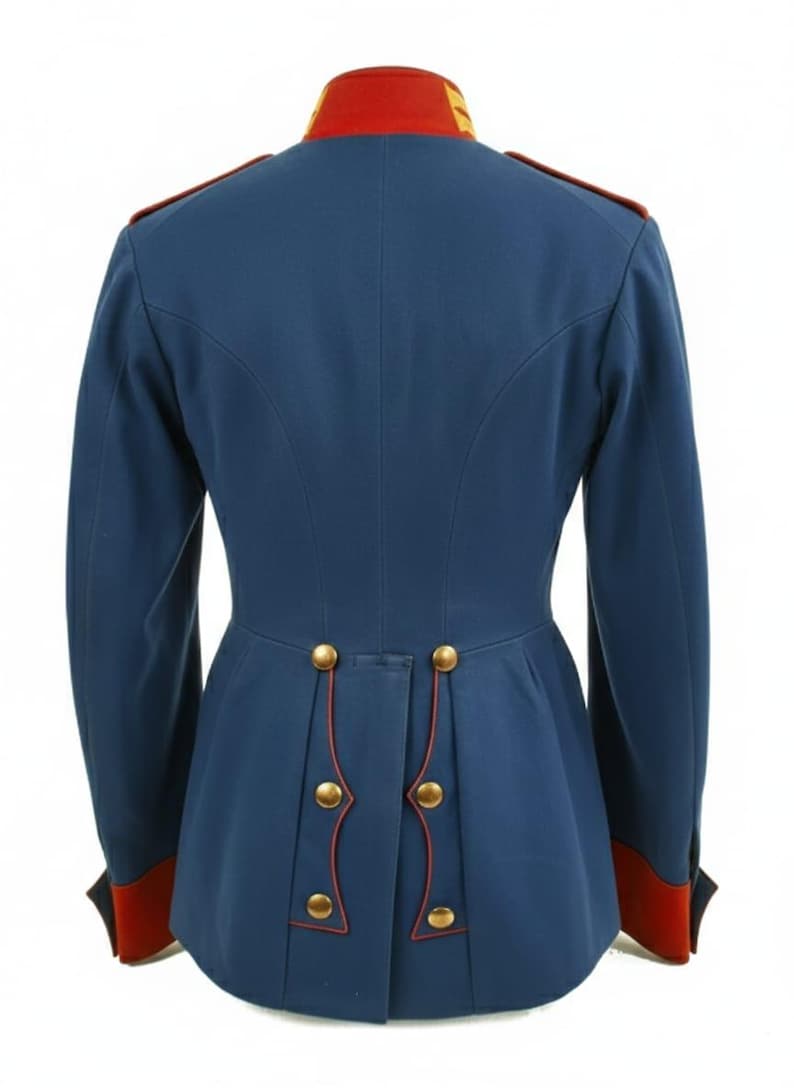 Victorian Prussian Officer Tunic – Imperial German Blue Wool Waffenrock ...