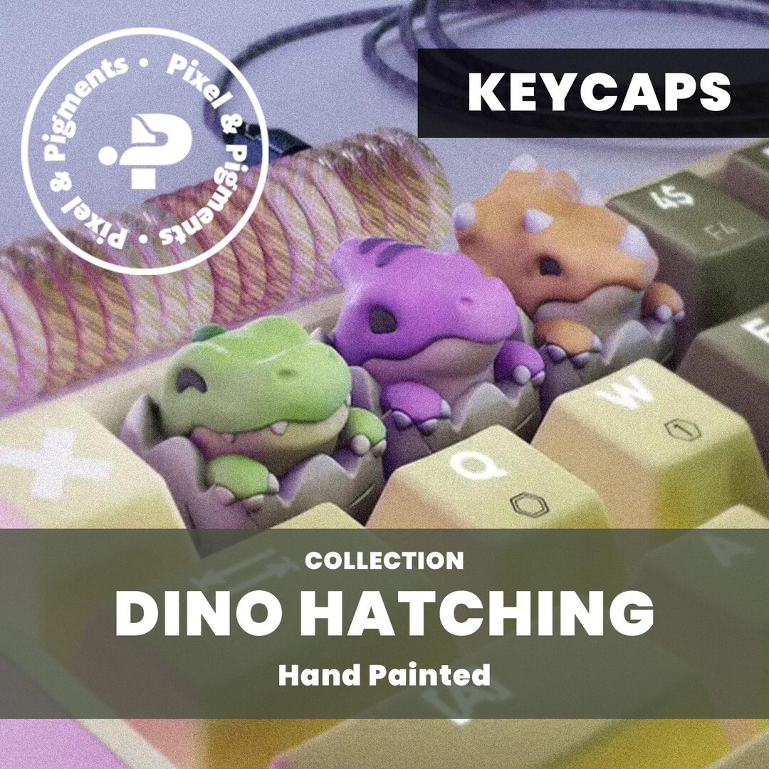 Keycaps - Dinosaurs - Hand Painted - Etsy