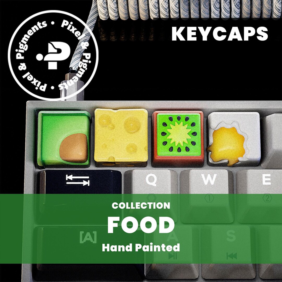 Keycaps - Food - Hand Painted - Etsy