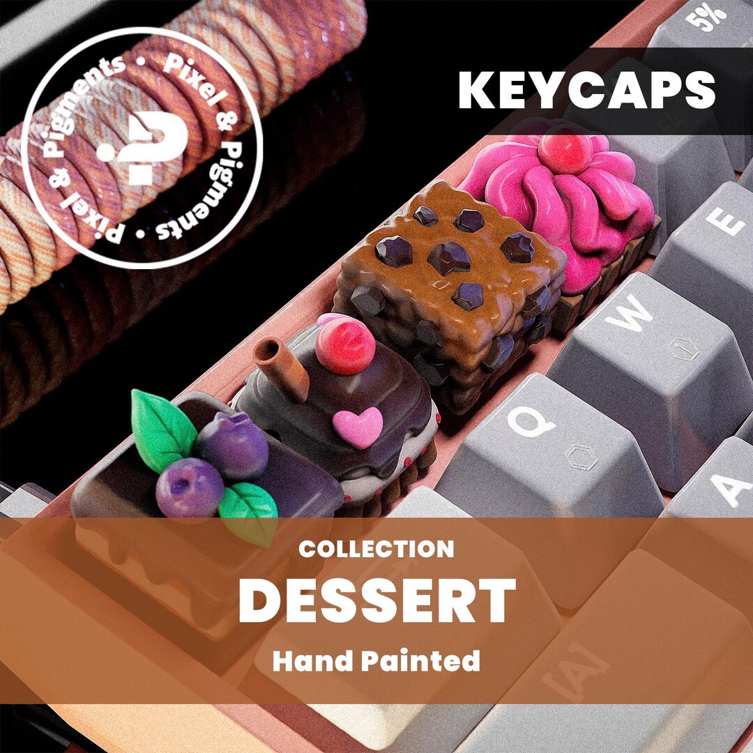 Keycaps - Dessert Food - Hand Painted - Etsy