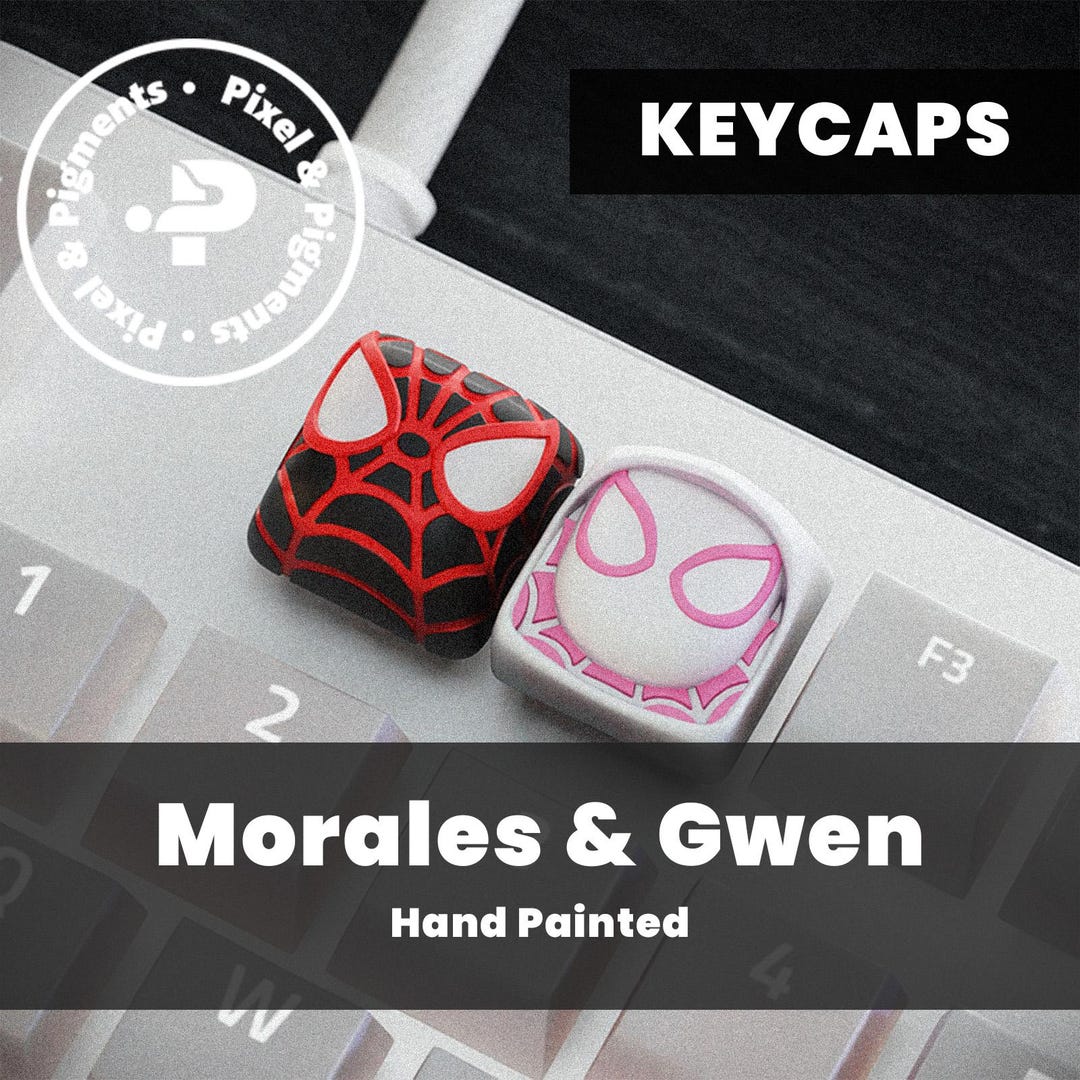 Keycaps - Spider Hero - Hand Painted - Etsy
