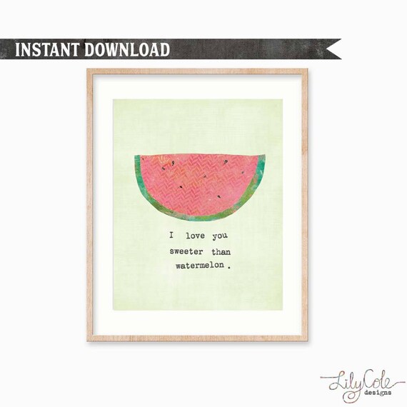 Watermelon Art Love