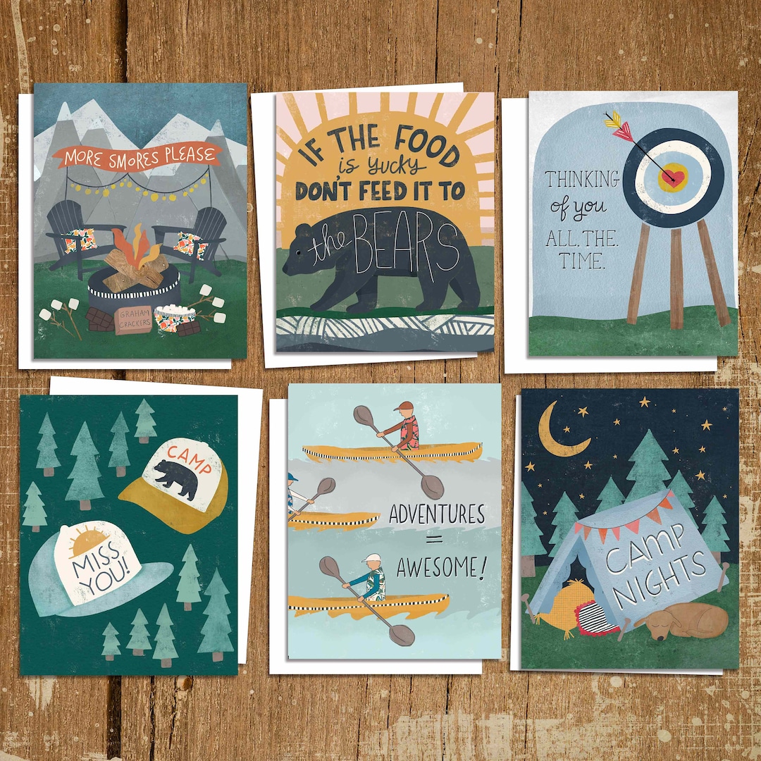 Summer Camp Note Cards Summer Camp Care Package Camp Stationery Miss ...