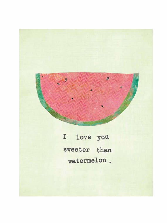 Watermelon Art Love