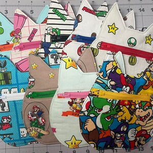Mario Tattoo Plant Chomper Star Cat Pouch - Coin Purse - Etsy
