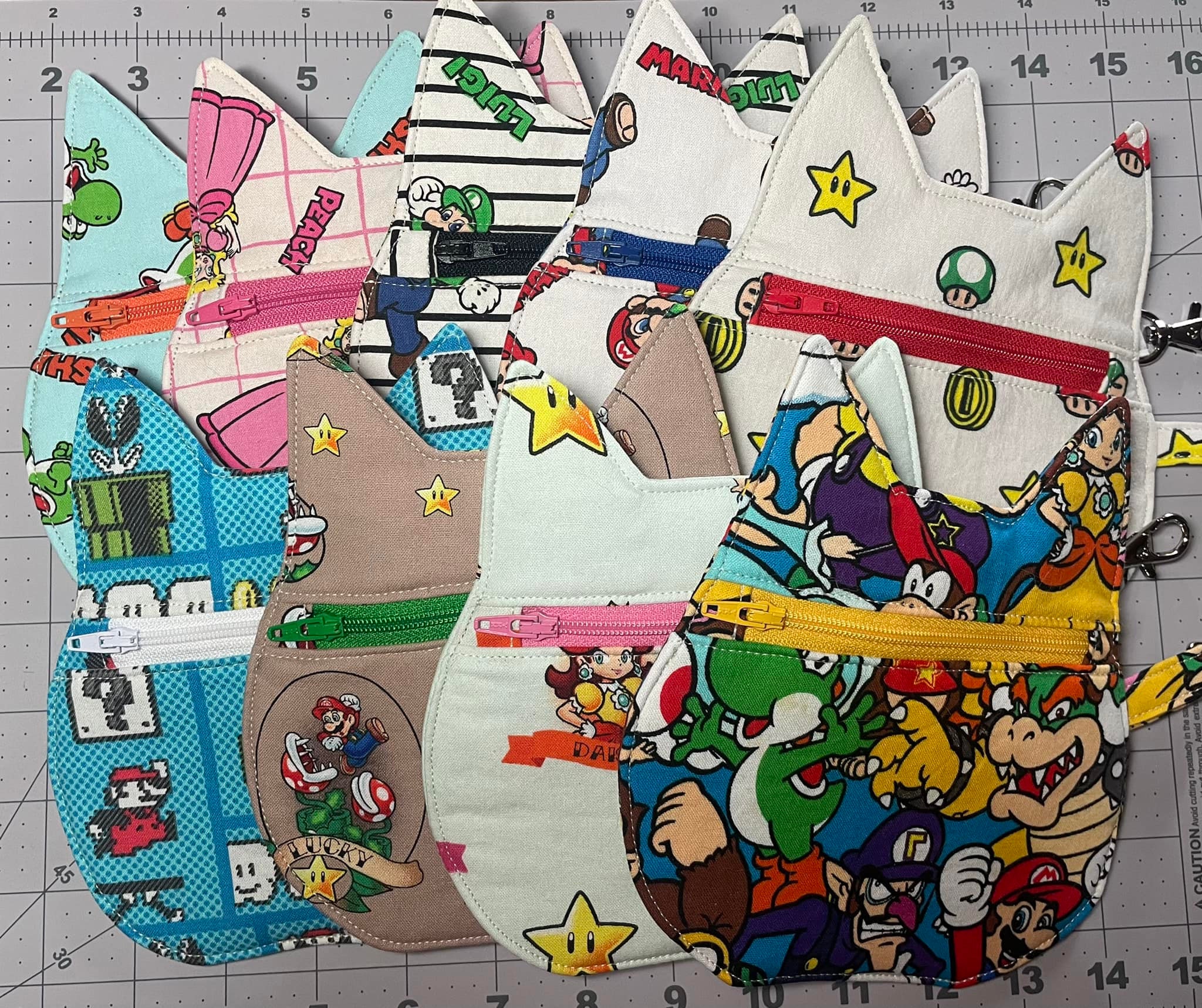 Bowser Daisy Diddy Kong Waluigi Yoshi Mario Cat Pouch - Coin Purse - Etsy