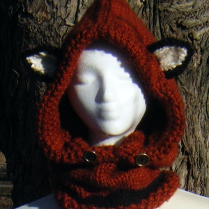 Fantasy Fox Cowl With Hood Size Teen/adult, MADE to ORDER, Custom ...