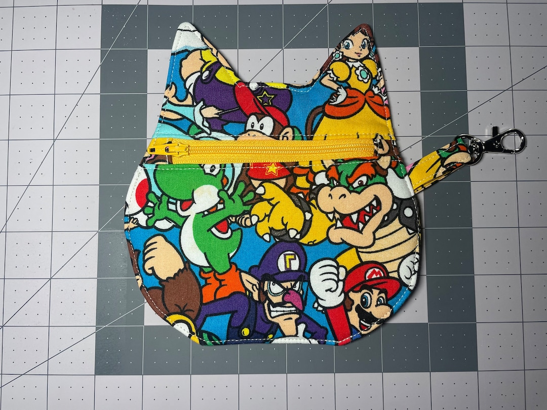 Bowser Daisy Diddy Kong Waluigi Yoshi Mario Cat Pouch - Coin Purse - Etsy