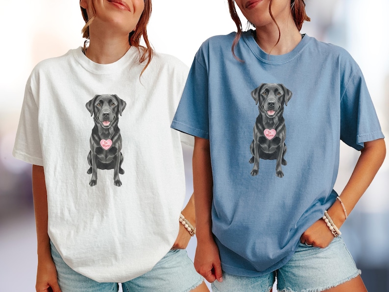 Cute Dog Shirt, Mother's Day Gift, Comfort Colors Black Lab T-shirt ...