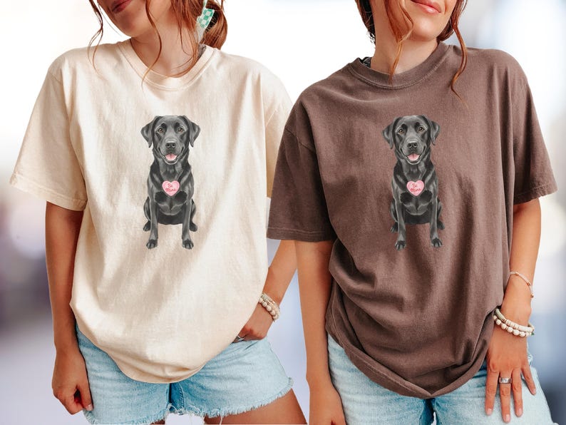 Cute Dog Shirt, Mother's Day Gift, Comfort Colors Black Lab T-shirt ...