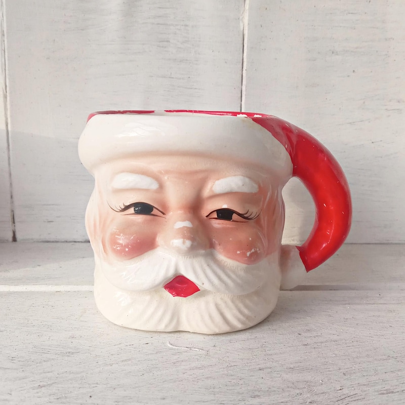 Vintage Santa Mugs - Etsy