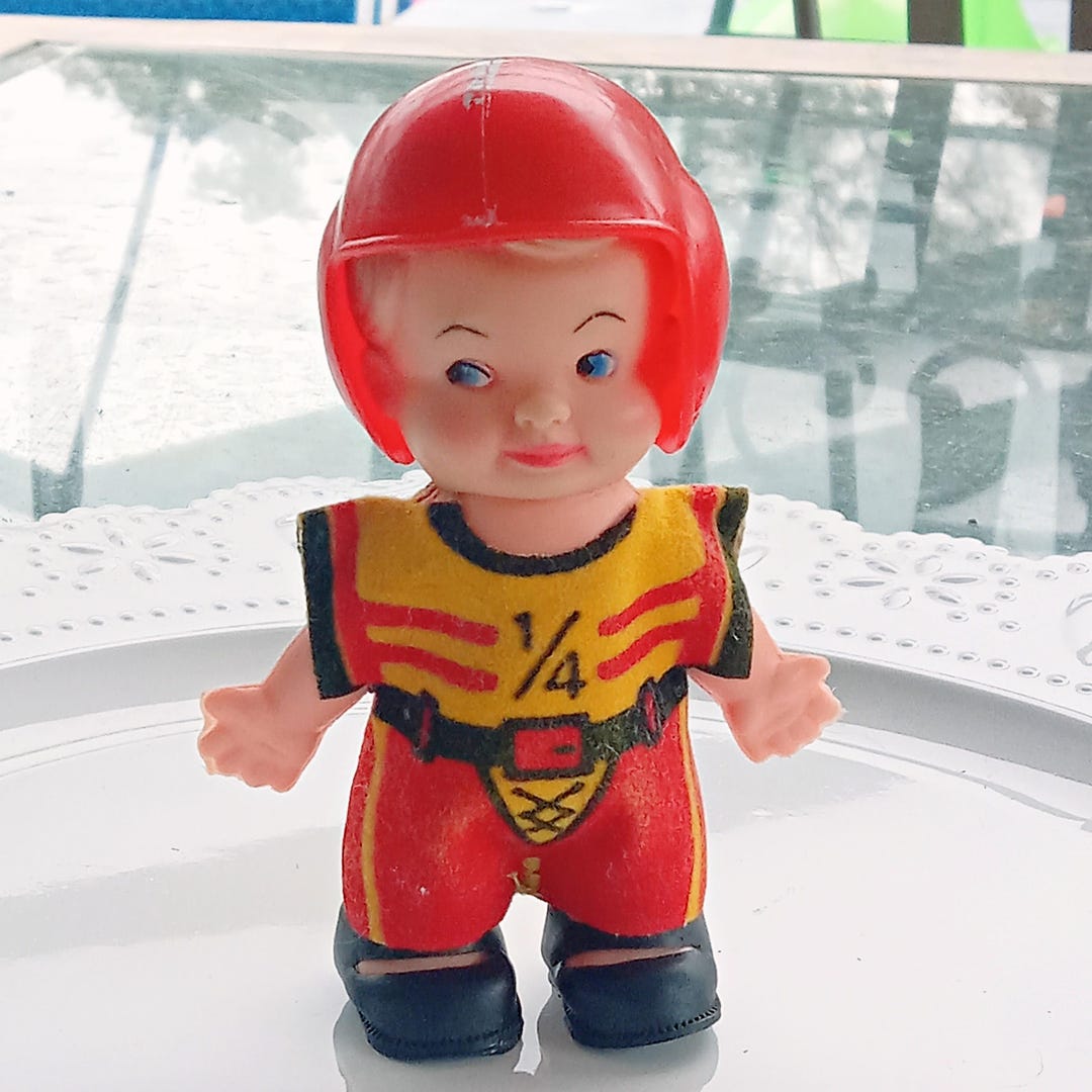 Vintage 1965 Mini Mod Pee Wee Hee Wee Football Player Doll , Made in ...