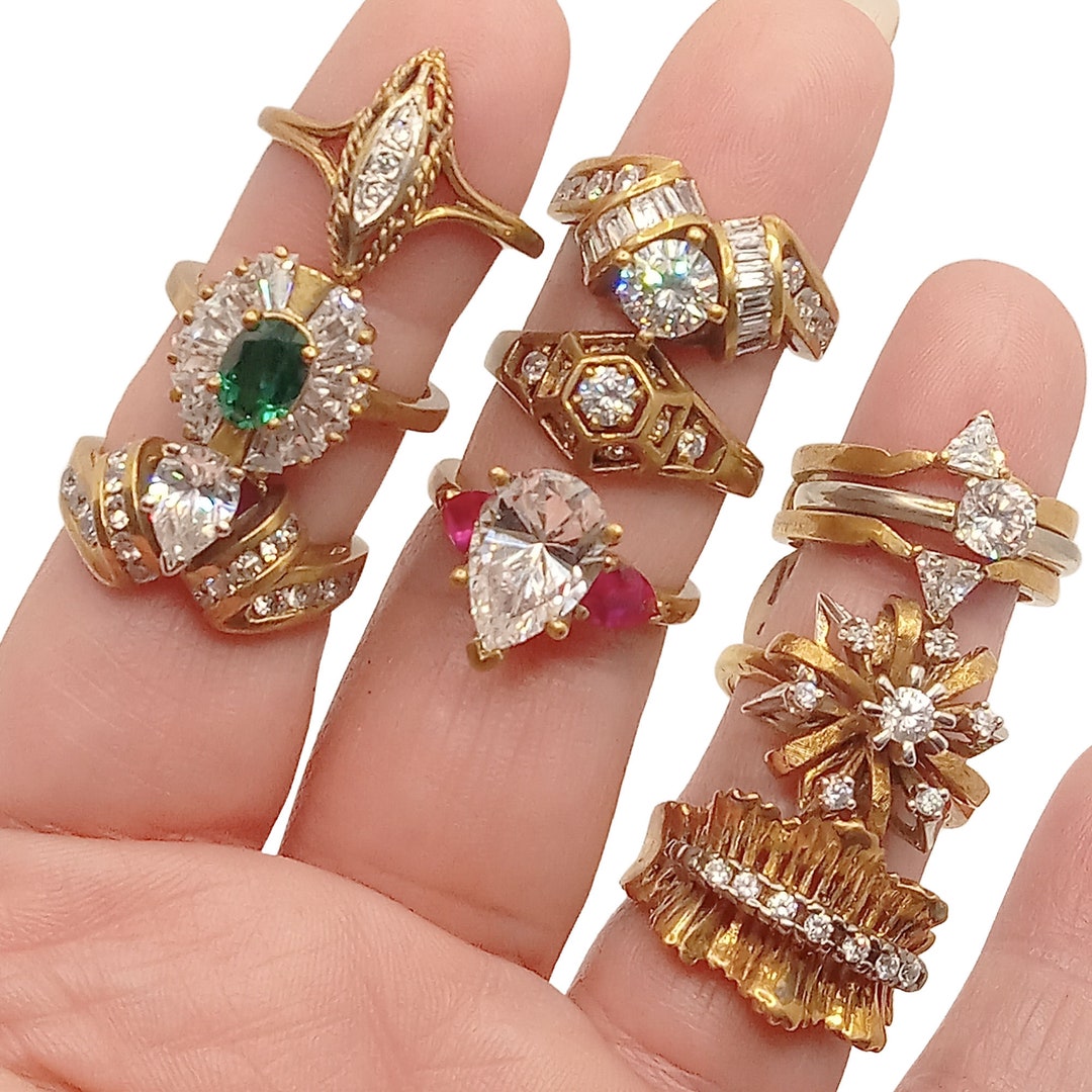 Vintage Art Deco Salesman Sample Rings-you Choose - Etsy