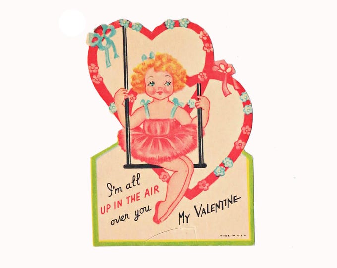 Trapeze Girl "i'm All up in the Air Over You" 1940's Valentine's Day ...
