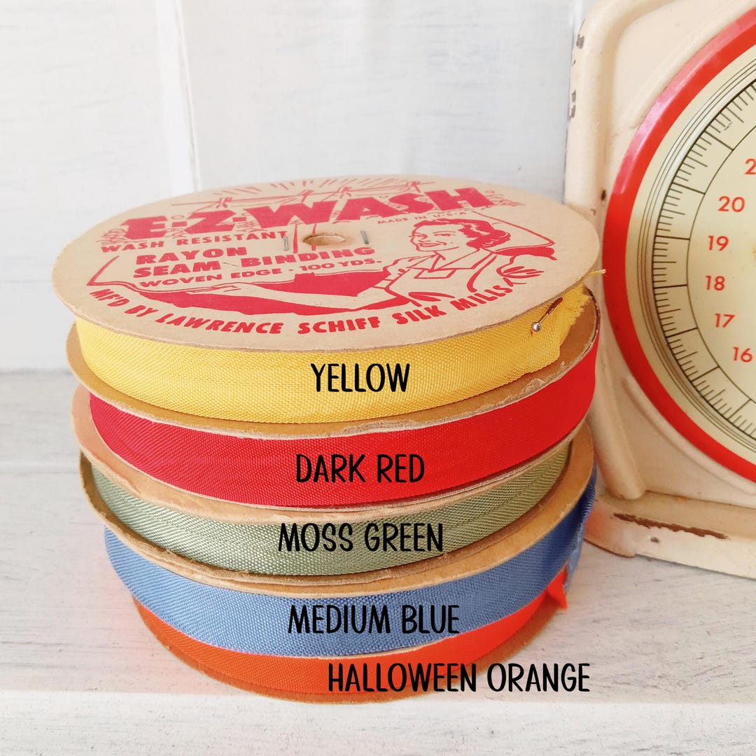 Vintage Seam Binding, Full Rolls, Choose Your Color, Hug Snug and More ...