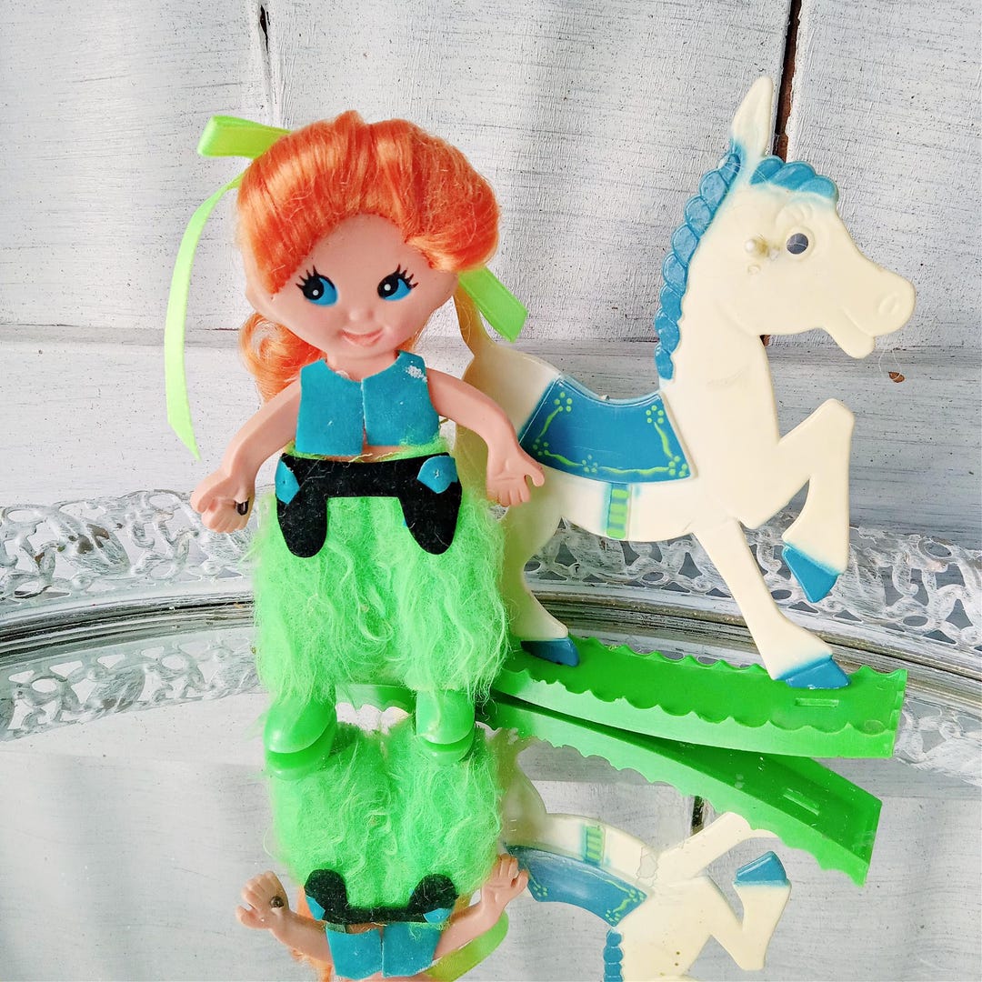 TLC Vintage 1969 Mod Ideal Flatsy Doll Filly Cowgirl With Her Rocking ...