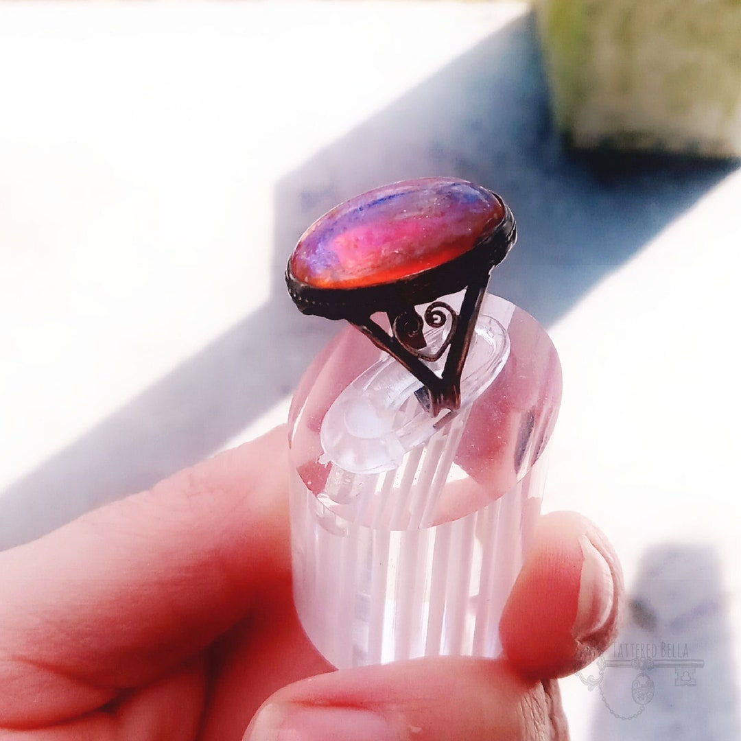 Bohemia Dragons Breath Sterling Ring, Size 5 - Etsy