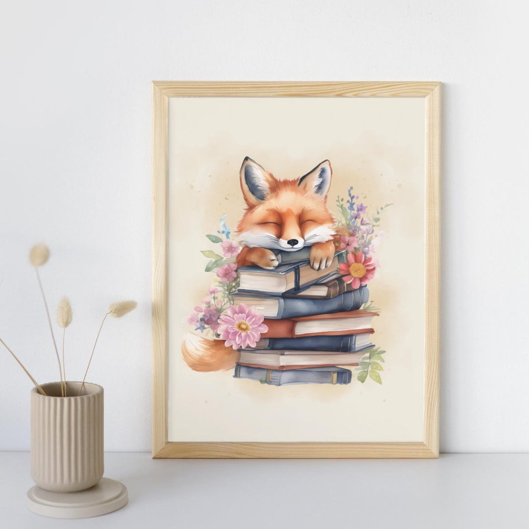 Quiet Reading Nook Wall Art Printable | Calm Bookish Home Decor - Etsy