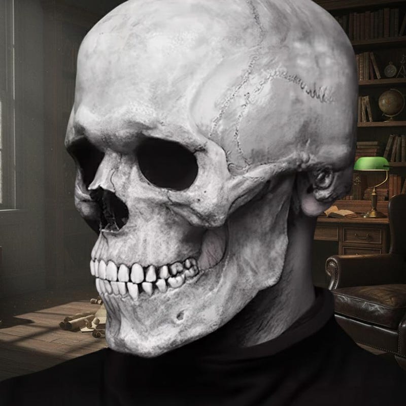 Skull Mask With Movable Jaw - Etsy