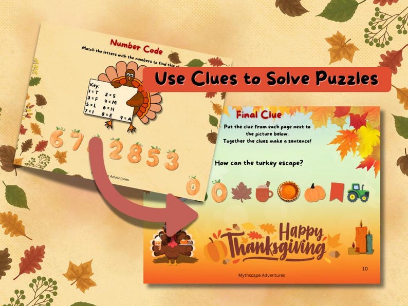 Thanksgiving Turkey Escape Room for Kids - Printable - Etsy UK