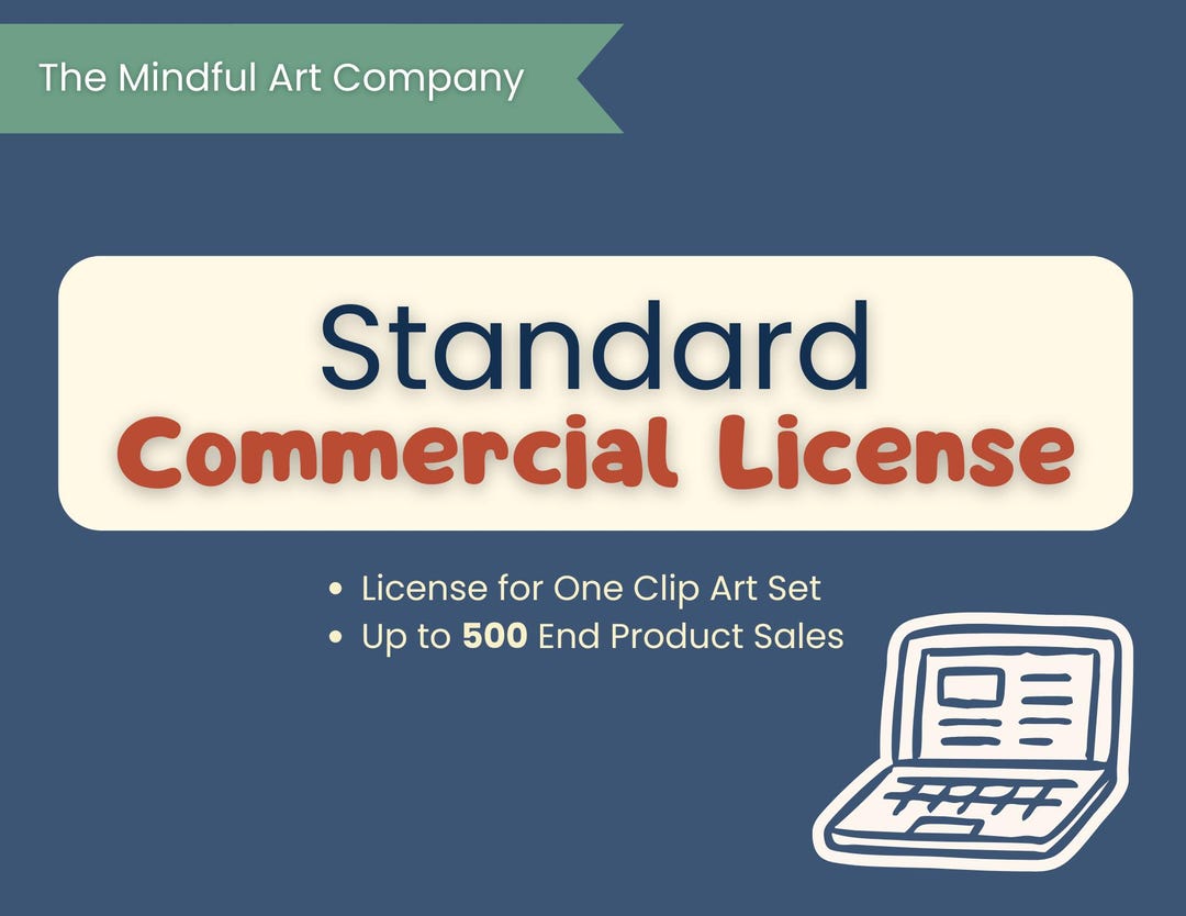 Standard Commercial Licenses for Single Clip Art Set - Etsy