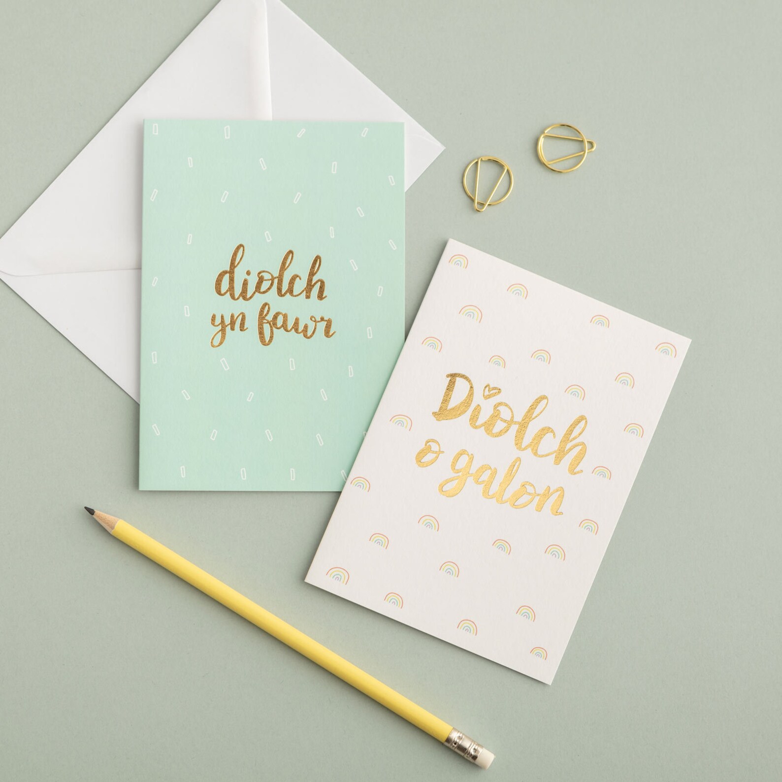 Welsh Thank You Cards / Cardiau Diolch Cymraeg Card Bundle - Etsy UK