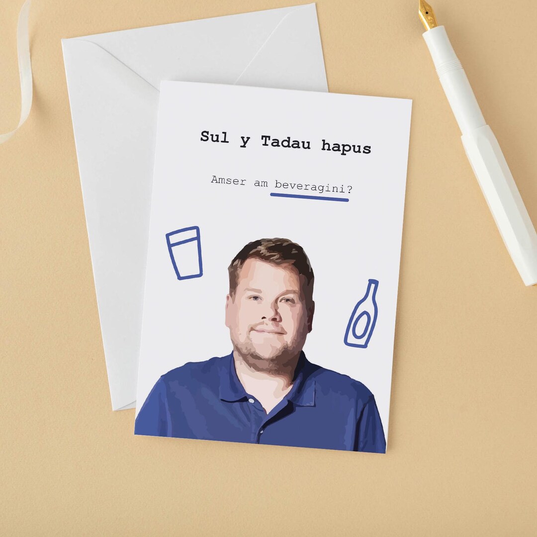Welsh Father's Day Card 'beveragini' - Gavin and Stacey - Etsy