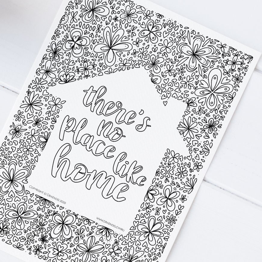 Colouring Sheet: There's No Place Like Home - Downloadable Colouring ...