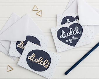 Welsh Thank You Card Diolch Yn Fawr Mawr Card Diolch Card - Etsy UK