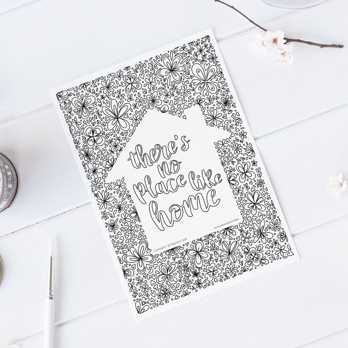 Colouring Sheet: There's No Place Like Home Downloadable Colouring Page ...