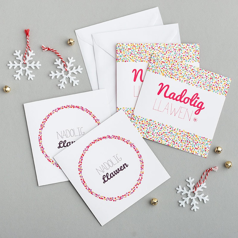 Welsh Christmas Card Bundle / Cardiau Nadolig Cymraeg - Etsy