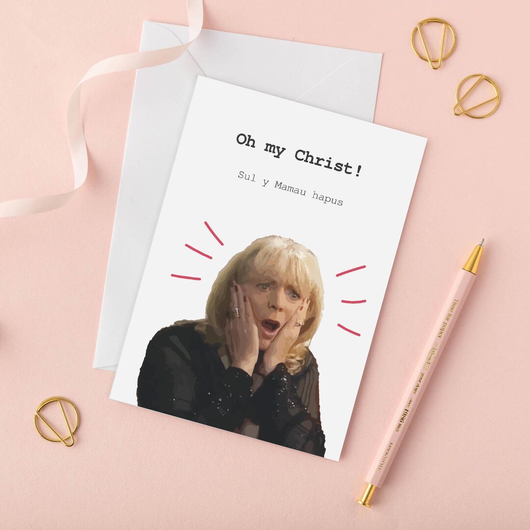 Welsh Mother's Day Card 'oh My Christ' - Gavin and Stacey - Etsy