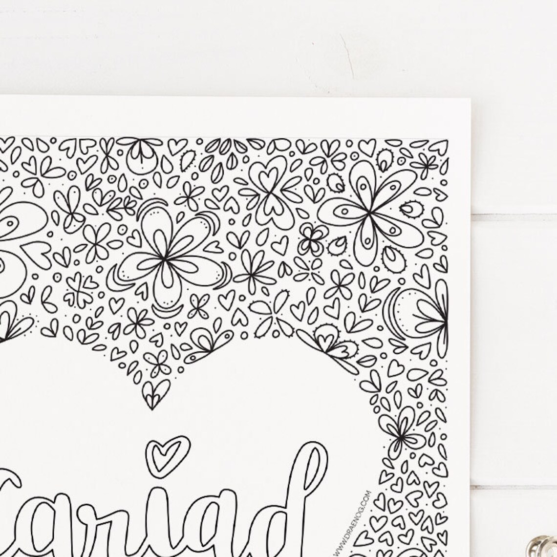 Welsh Colouring Sheet / Taflen Lliwio Cymraeg Cariad, Love ...