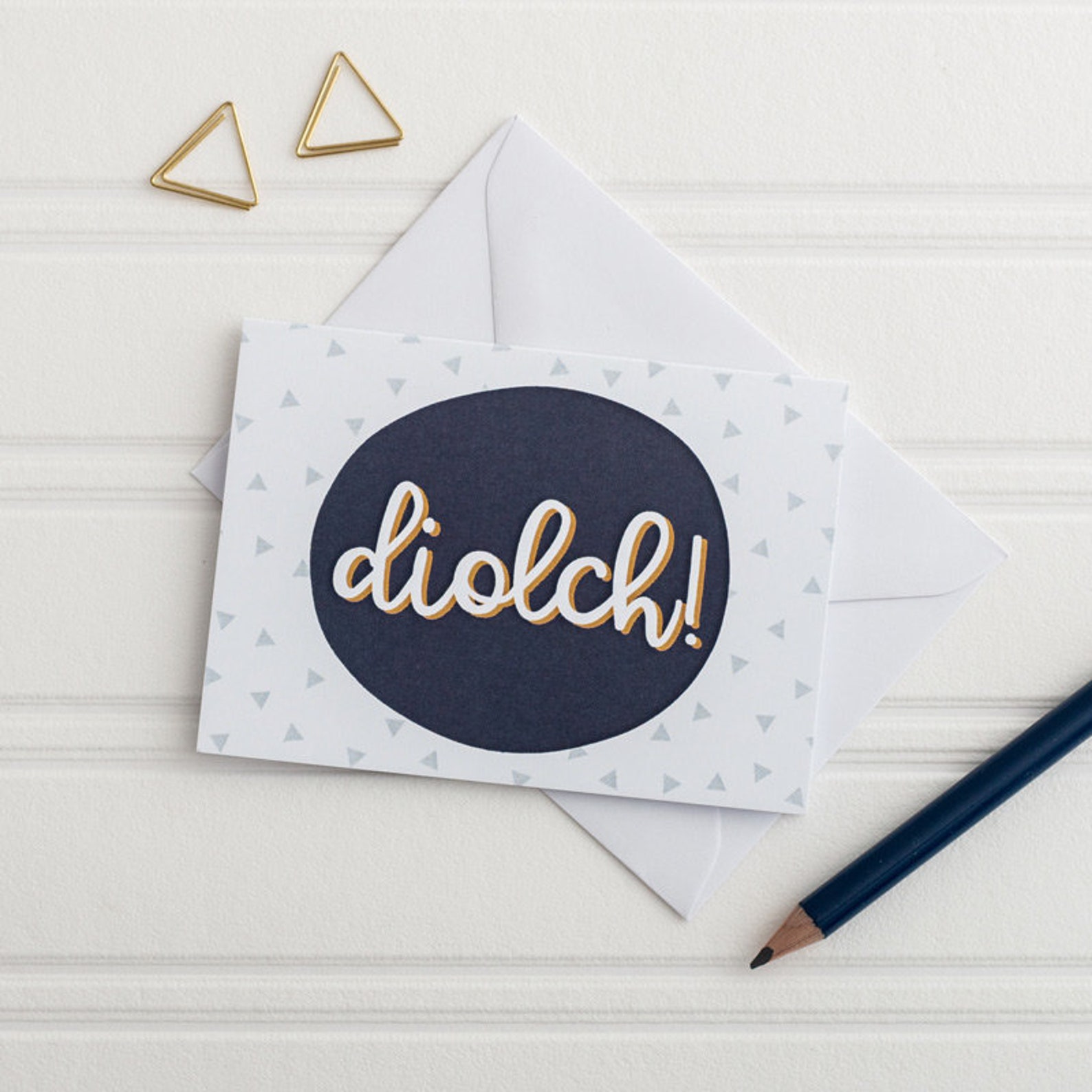 Pack of 4 Welsh Thank You Cards / Pecyn O 4 Cerdyn Diolch Cardiau ...