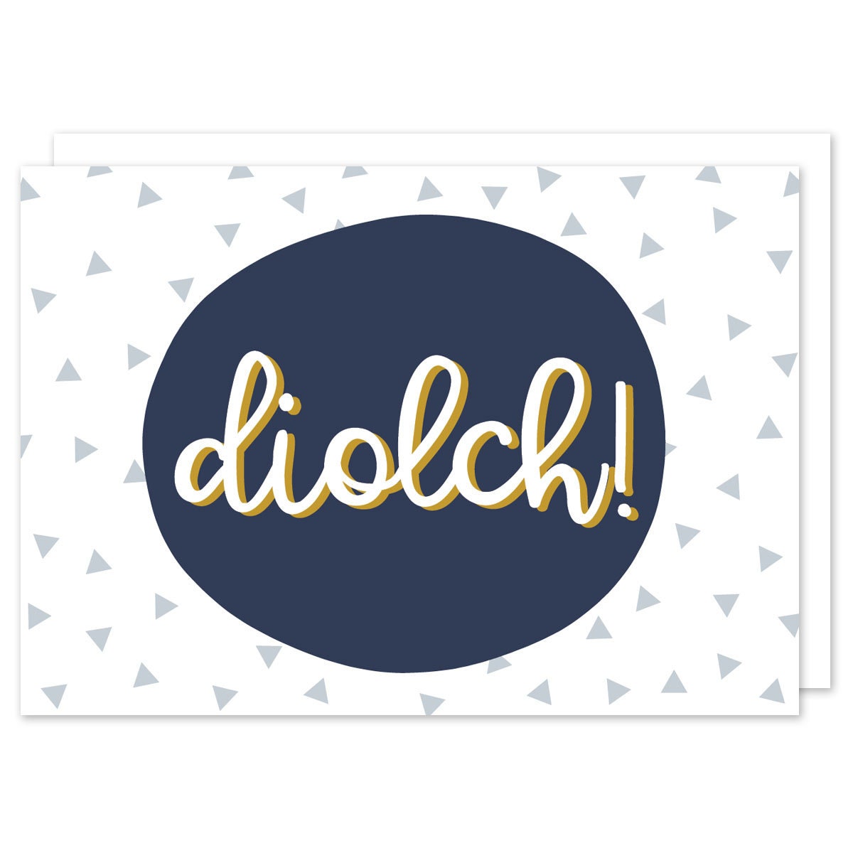 Pack of 4 Welsh Thank You Cards / Pecyn O 4 Cerdyn Diolch Cardiau ...