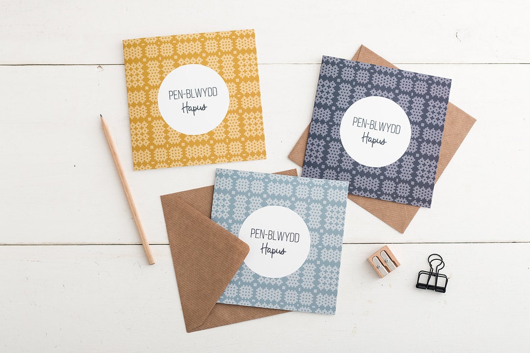 Welsh Tapestry Birthday Card Collection - Pen-blwydd Hapus Penblwydd ...