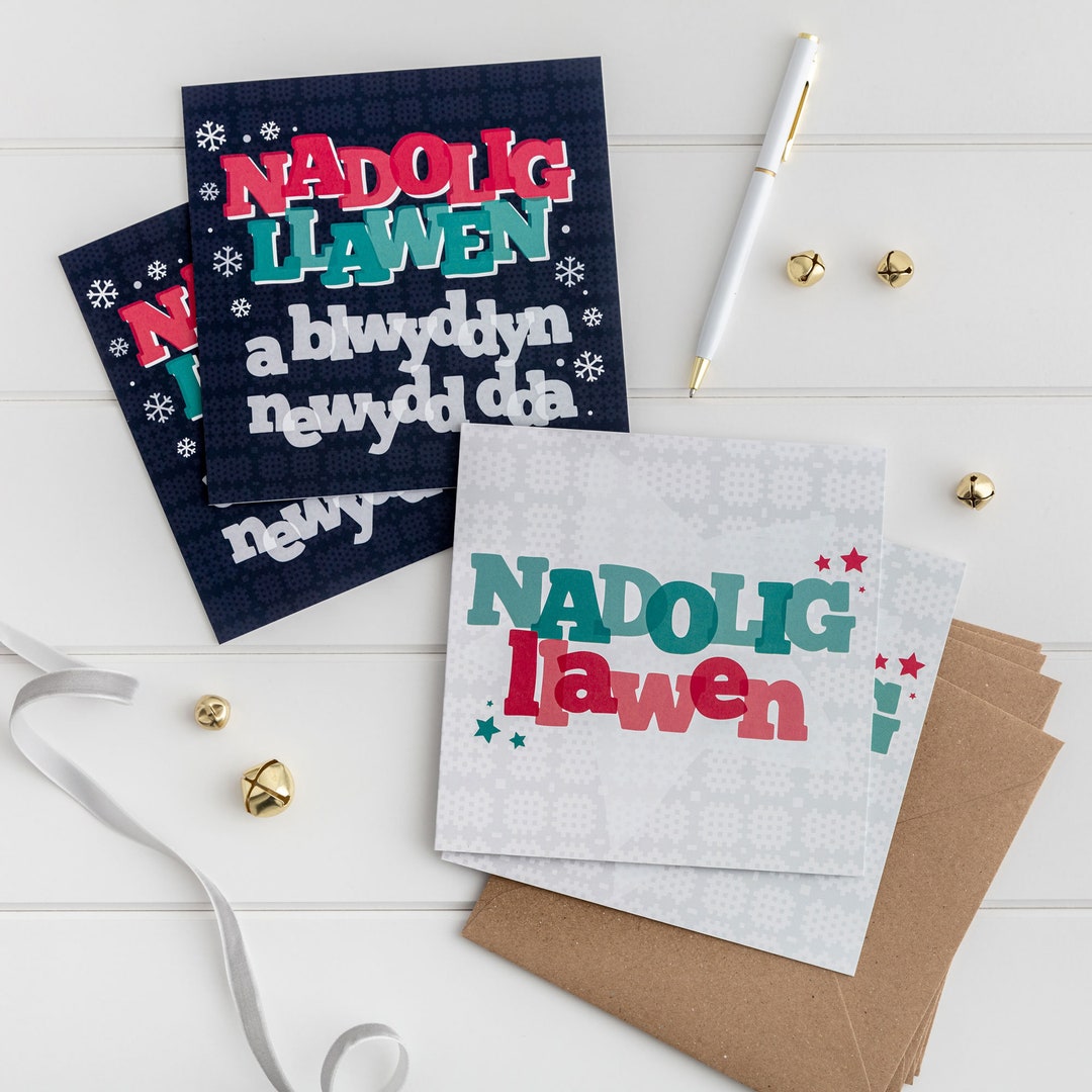 Welsh Christmas Cards Cardiau Nadolig Cymraeg Nadolig Llawen - Etsy