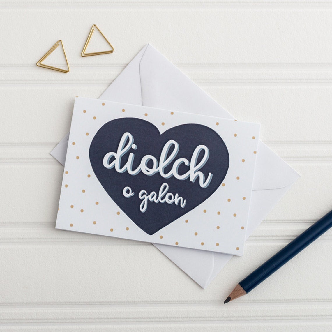 Pack of 4 Welsh Thank You Cards / Pecyn O 4 Cerdyn Diolch Cardiau ...