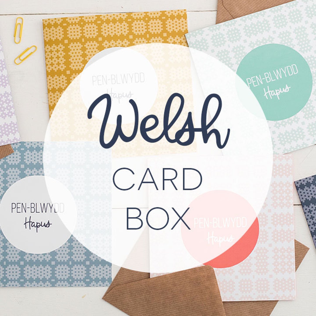 Box of 10 or 15 Welsh Cards / Bocs O 10 Neu 15 Cerdyn Cymraeg - Etsy