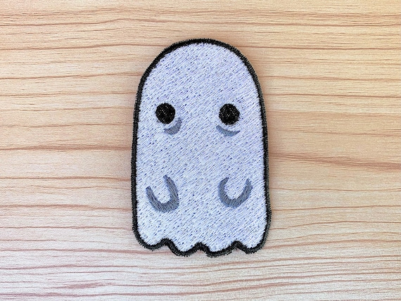 3 Embroidered Ghost Patch Halloween Sew-on Patch - Etsy