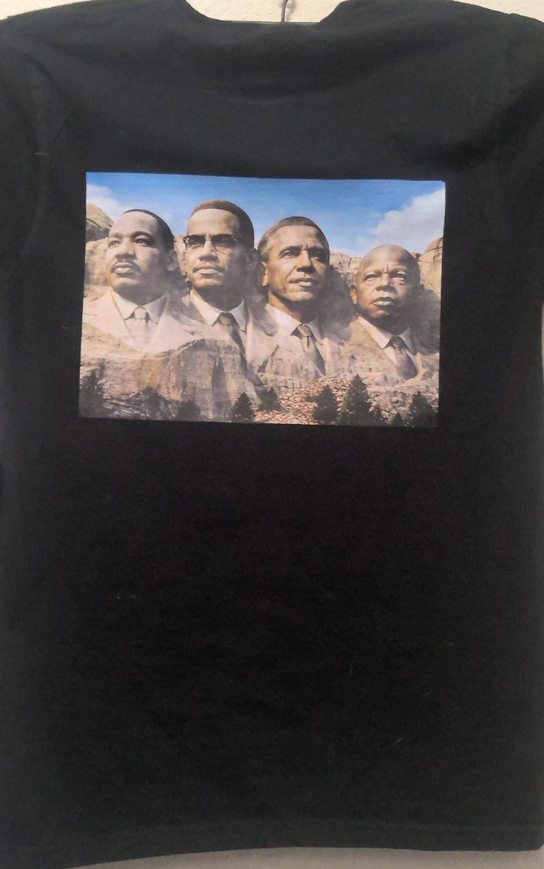 Black Mount Rushmore - MLK, Malcolm X, Barack Obama, John Lewis - Etsy
