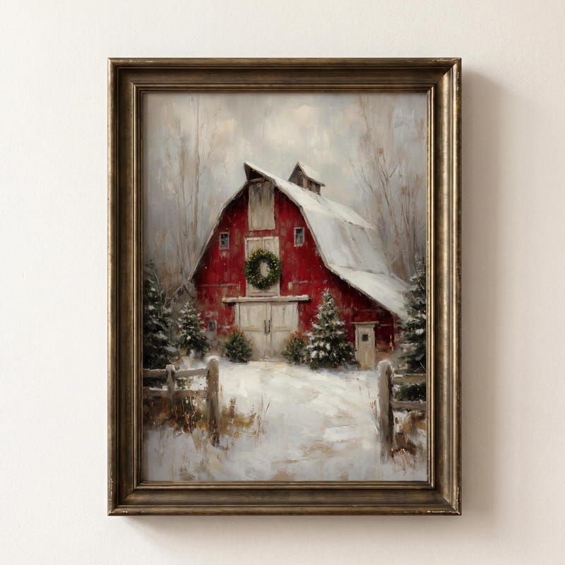 Christmas Barn Scenes - Etsy