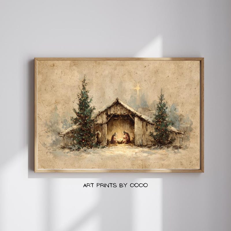 Nativity Print - Etsy