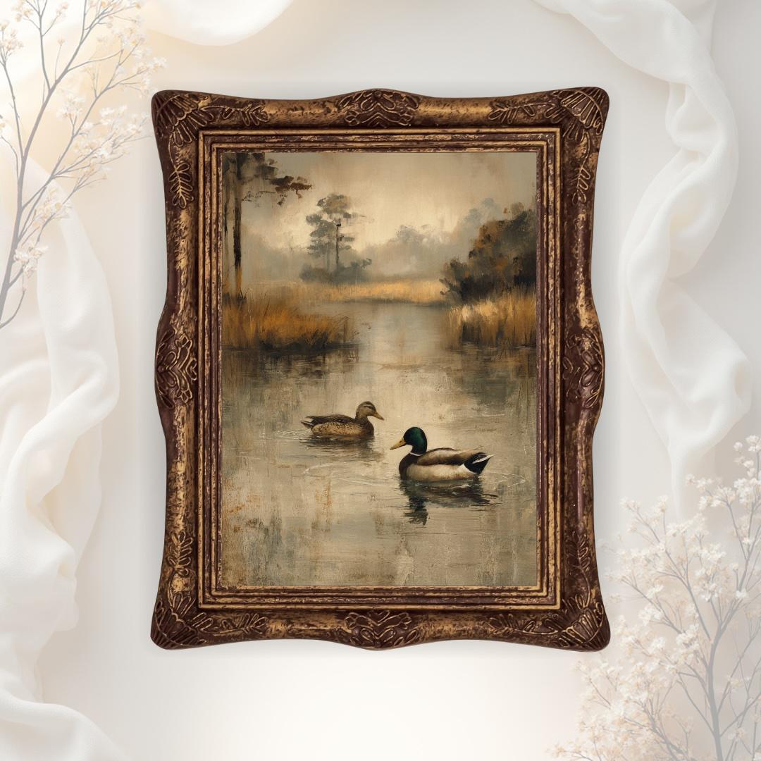 Vintage Mallard Duck Print: Rustic Decor (physical Print) - Etsy