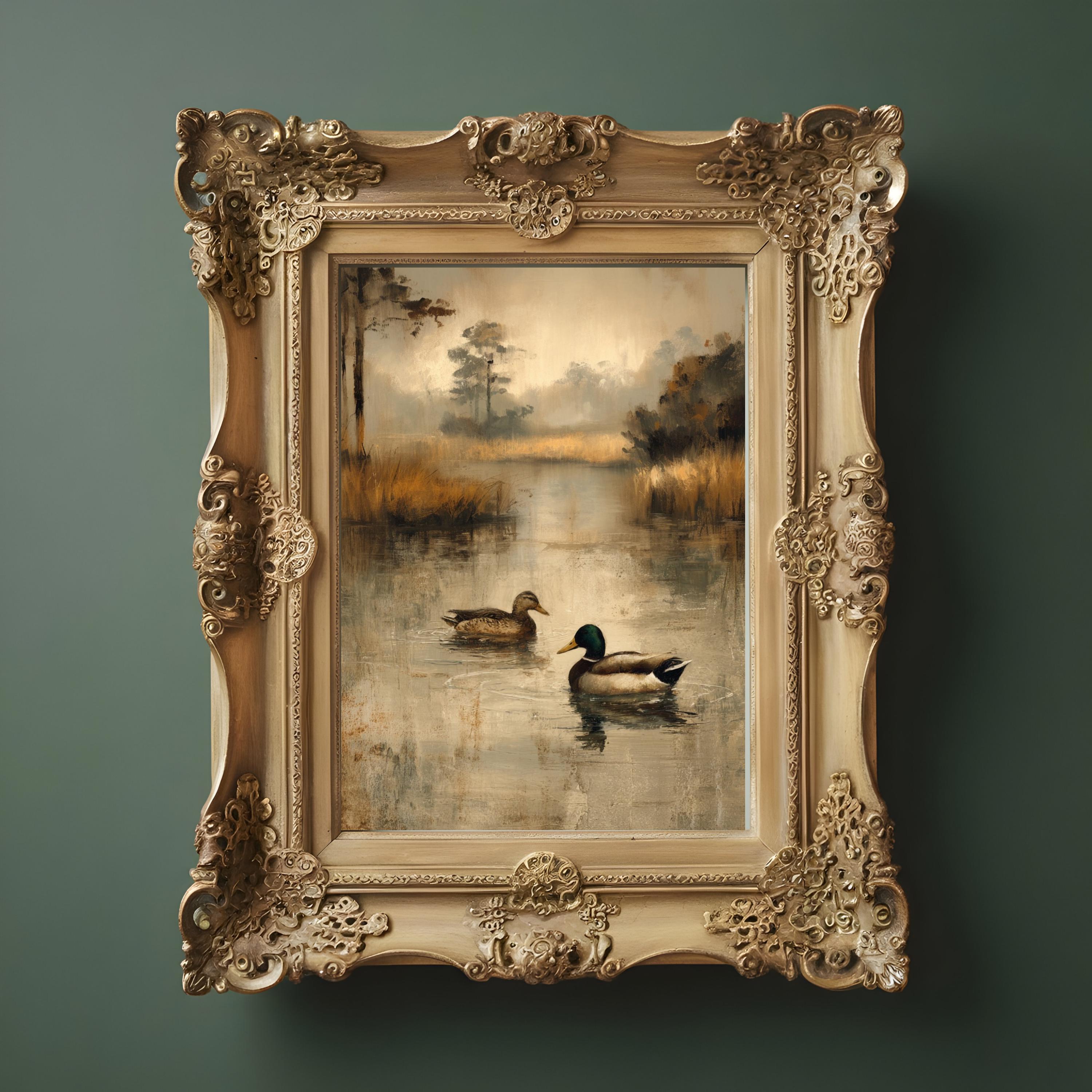 Vintage Mallard Duck Print: Rustic Decor (physical Print) - Etsy