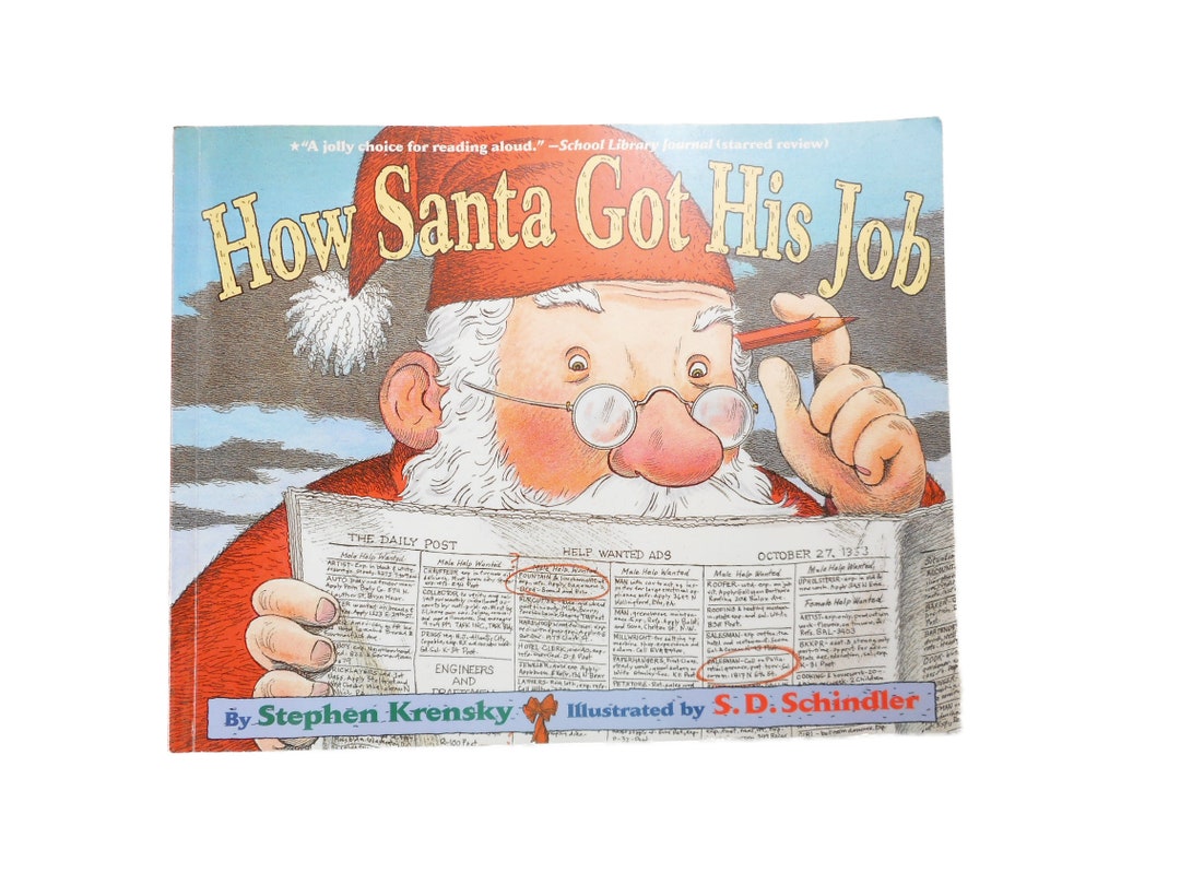 How Santa Got His Job by Stephen Krensky 1998 Paperback Book - Etsy